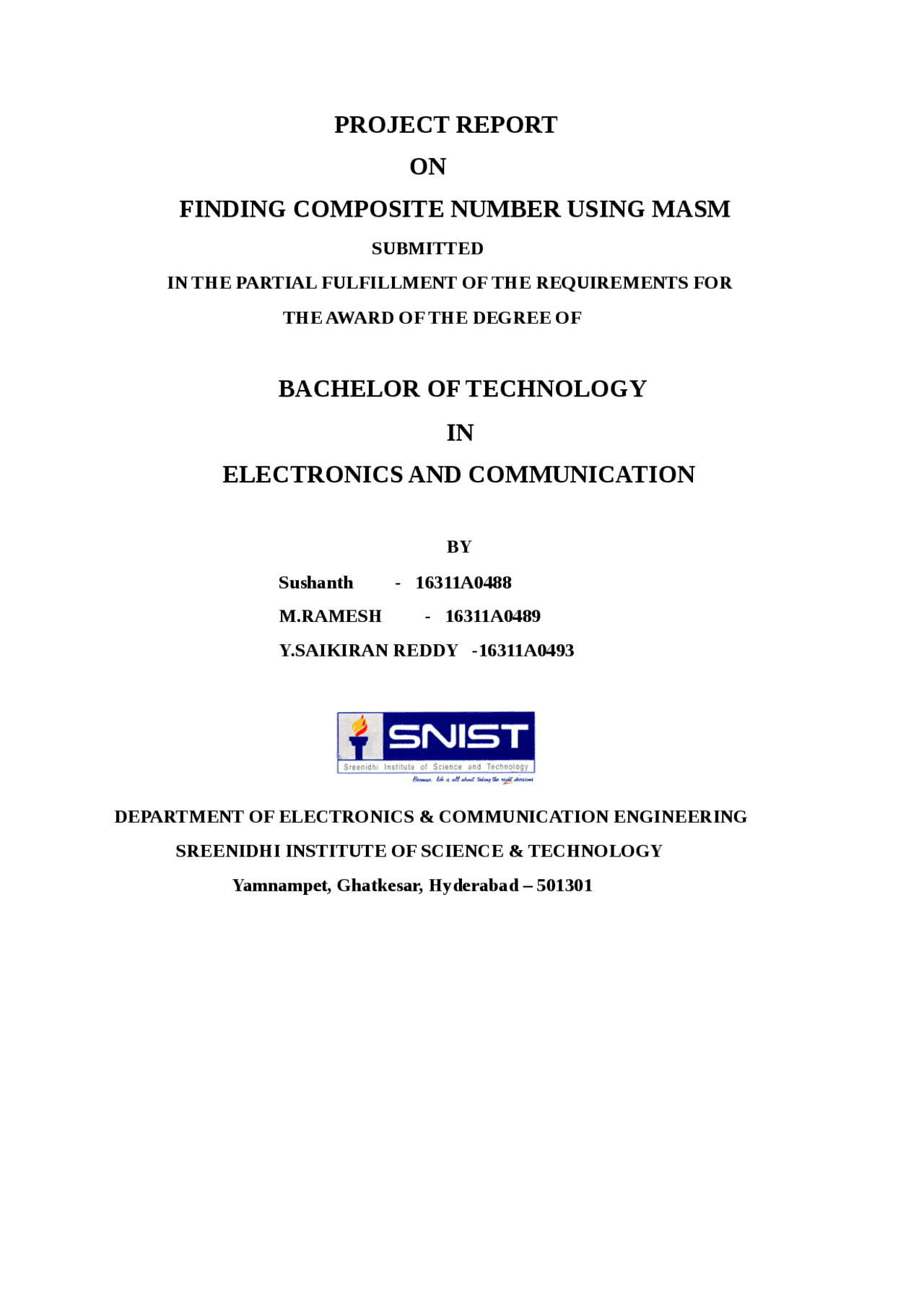 Composite Numbers Using Micro Processor And Controllers Docsity