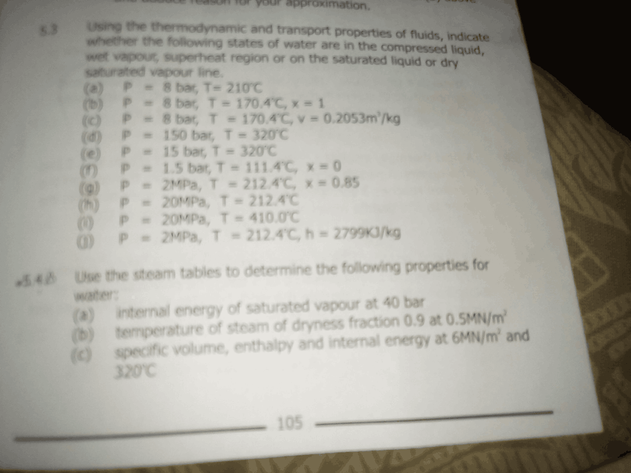 Question On Thermodynamics Docsity