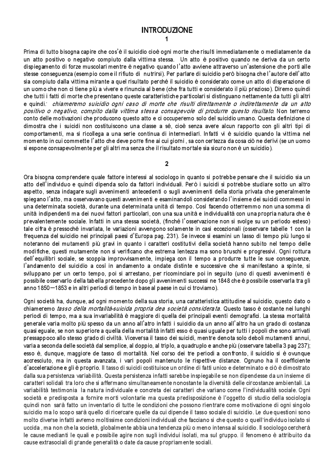 Il Suicidio Di Durkheim Emile Exámenes De Filosofía Política Docsity