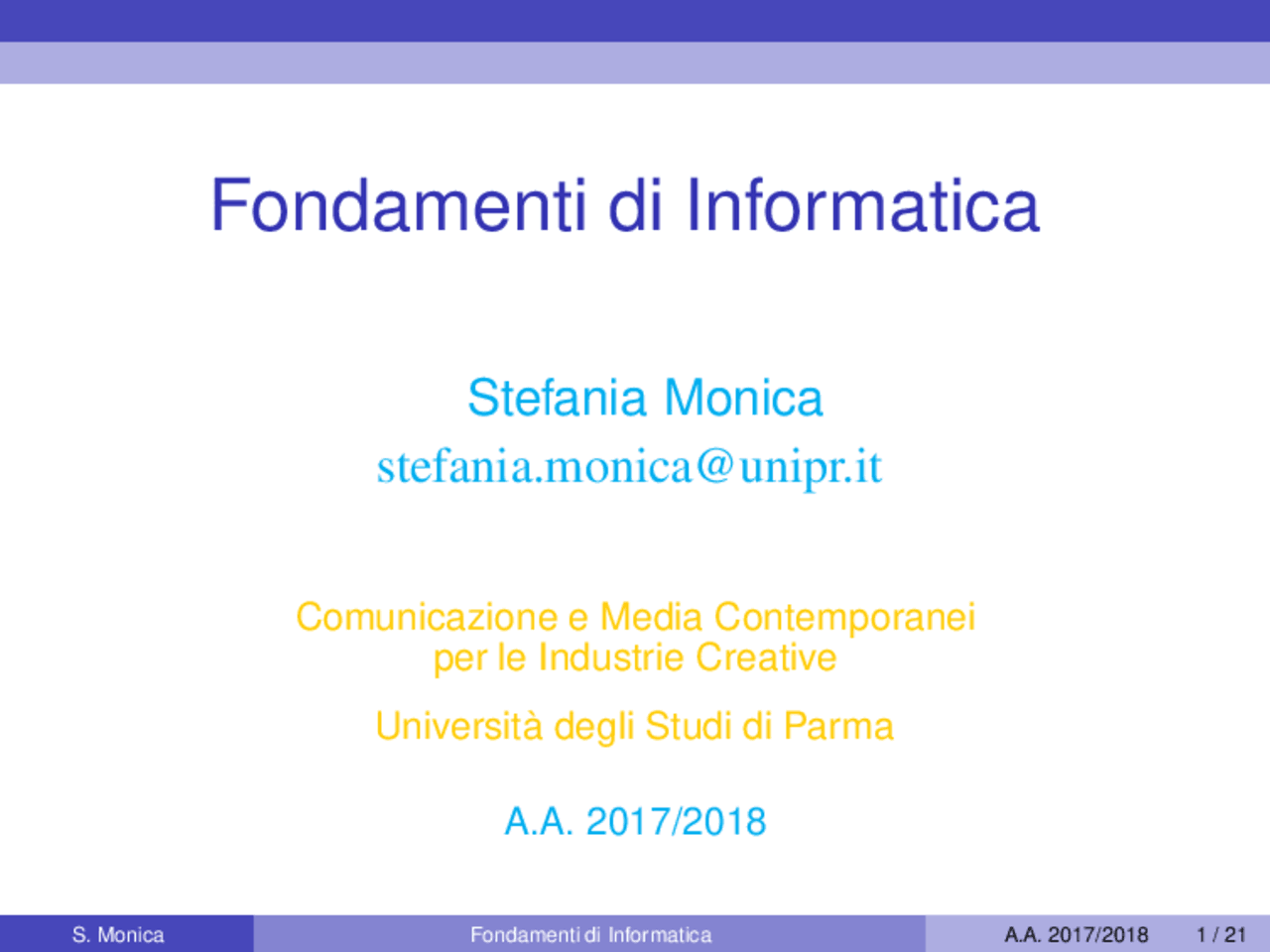 Fondamenti Di Informatica Docsity