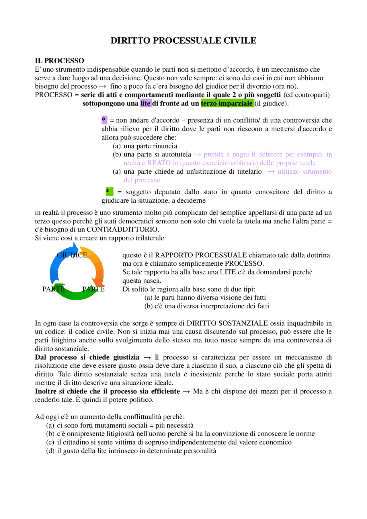 Riassunto Diritto Processuale Civile Biavati Docsity