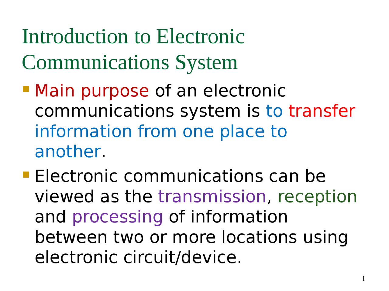 Communications Engineering Docsity