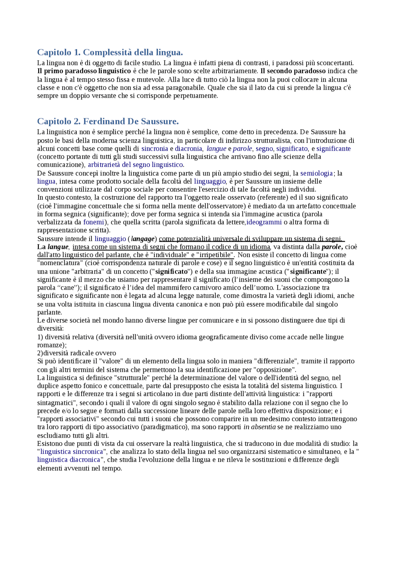 Ferdinand De Saussure Docsity