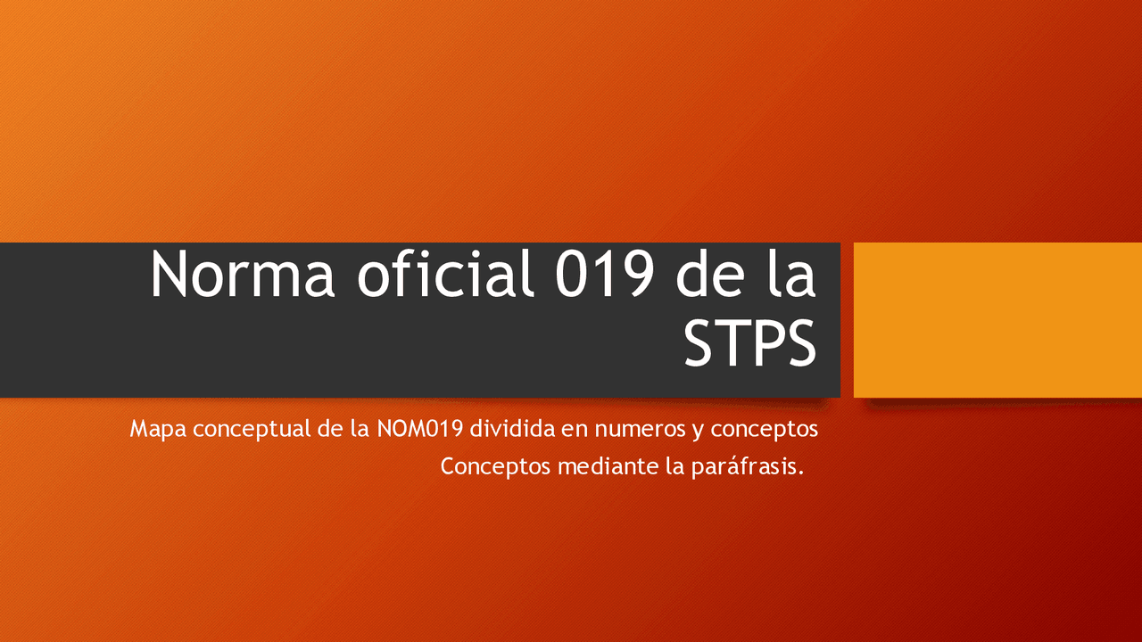 NORMA,OFICIAL-STPS-019 - Docsity