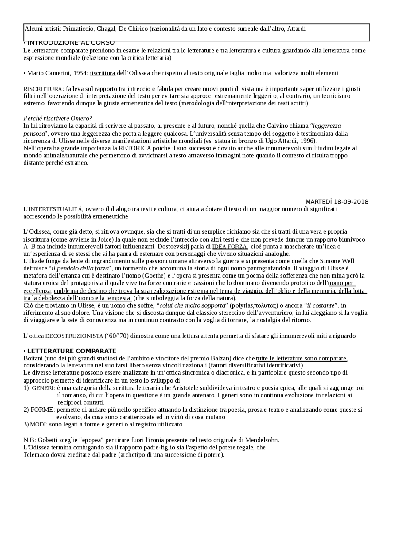 Appunti Lezioni Comparate Mod1 Professoressa Lombardi Appunti Di