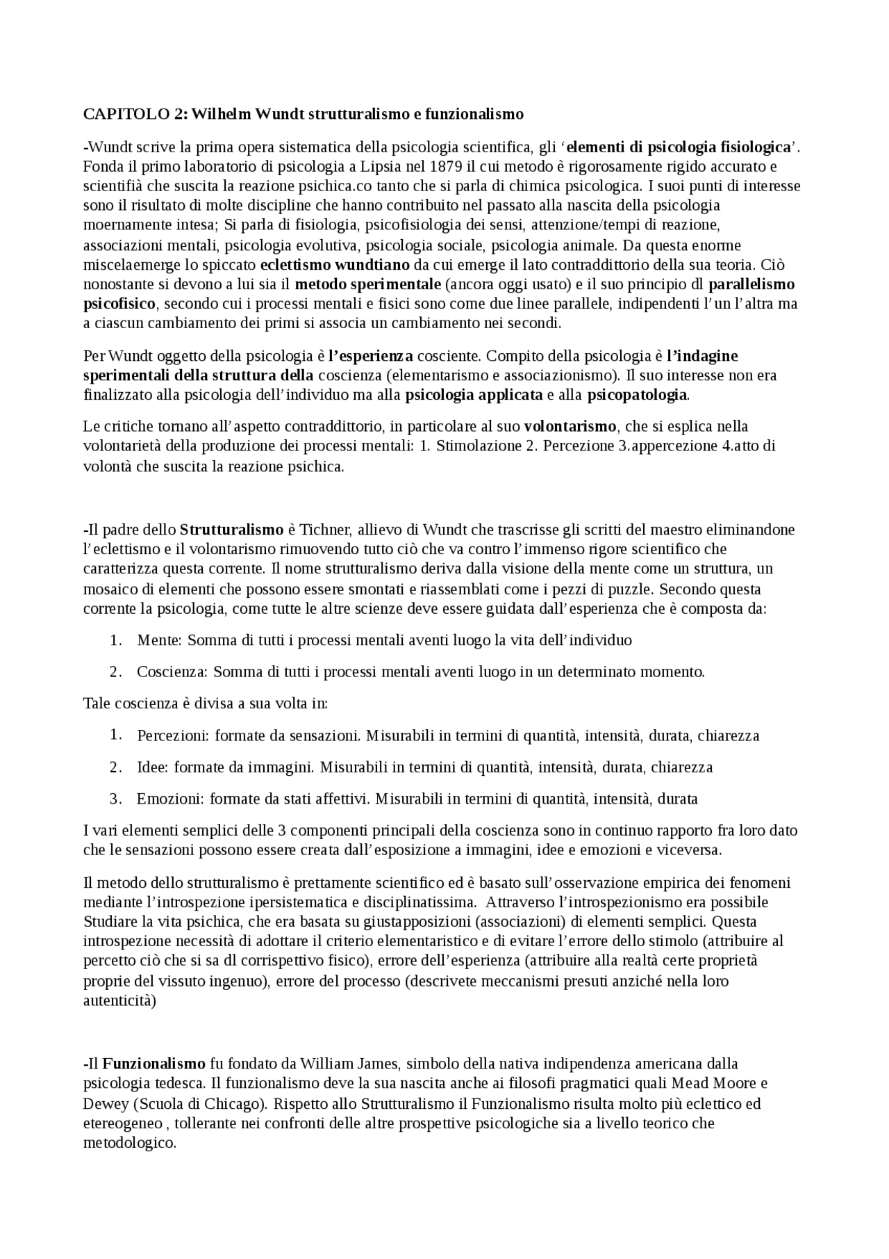 Storia Della Psicologia Docsity