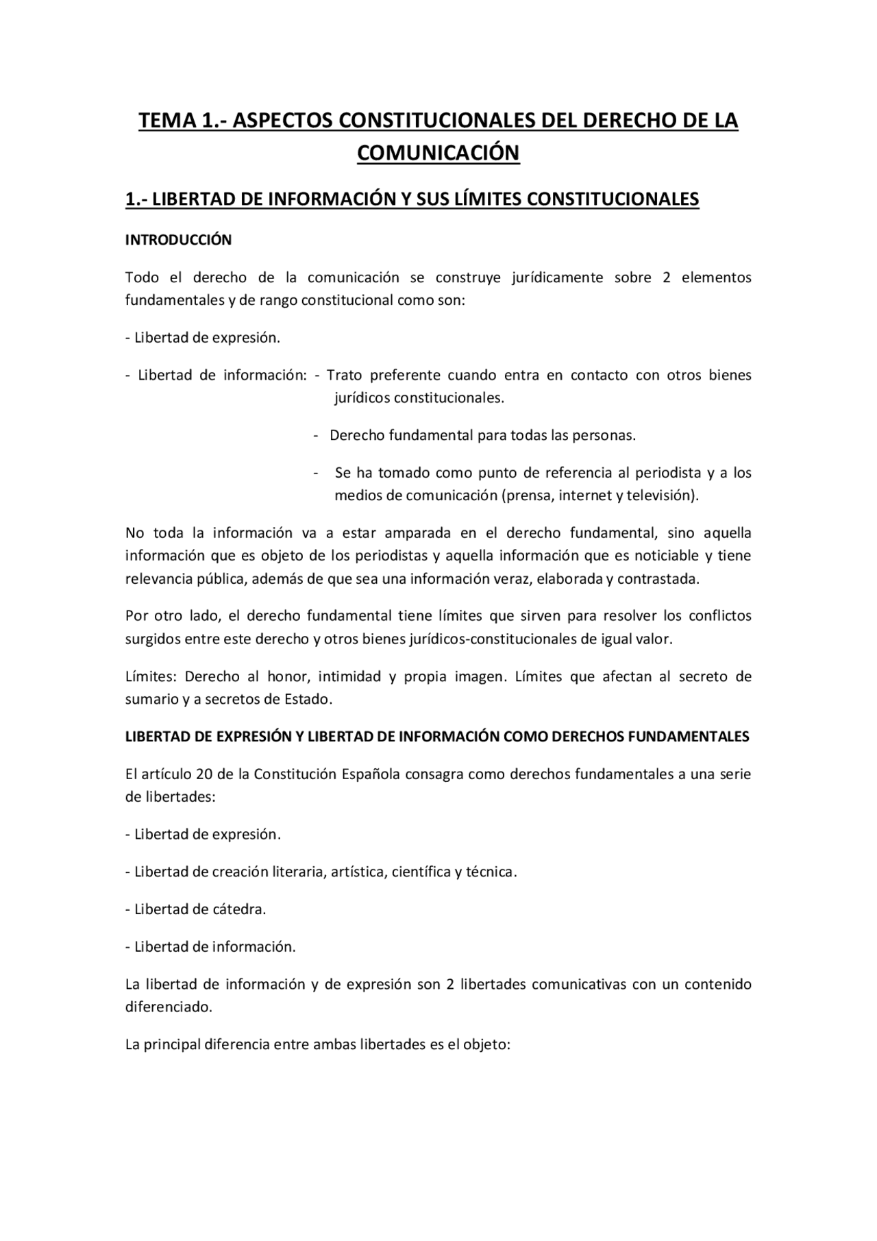 Derecho De La Comunicación Docsity