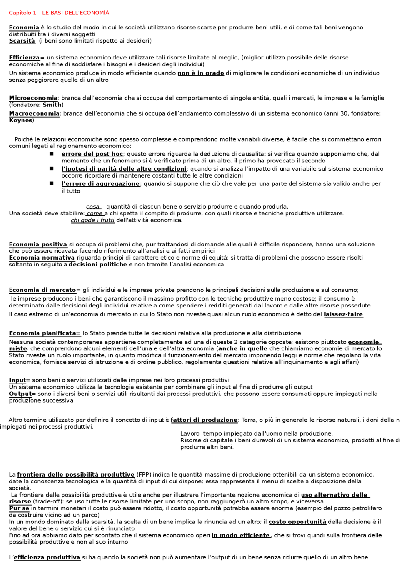 Prima-parte-riassunto-economia-politica-samuelson.docx - Docsity