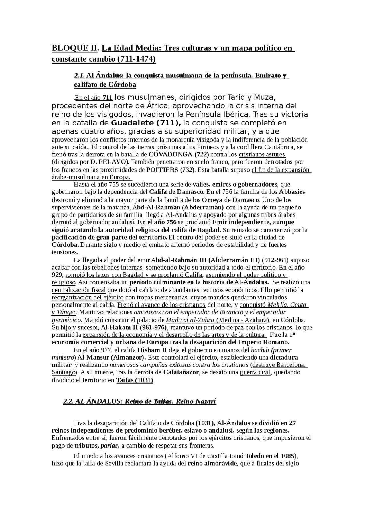 Cuestiones Cortas De Historia Docsity