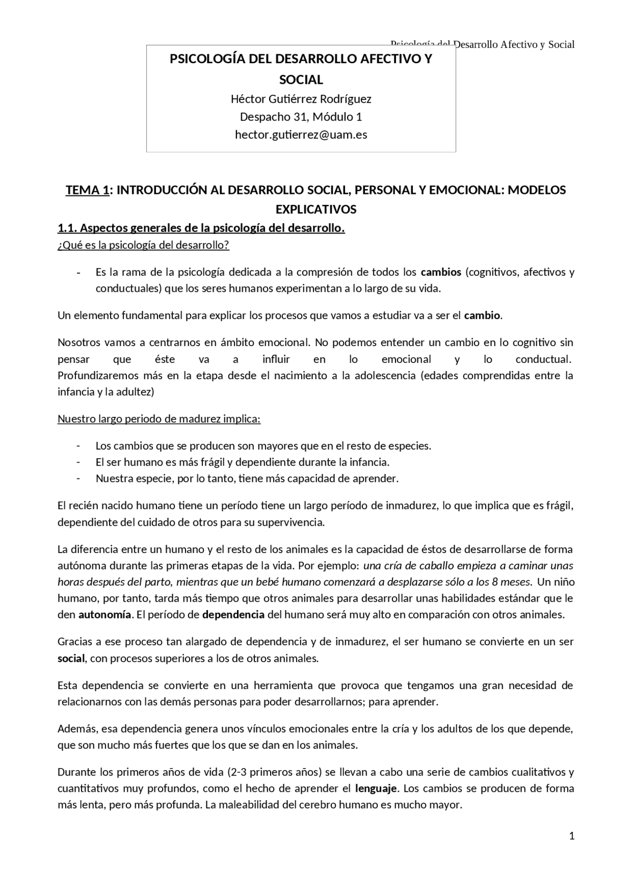 Apuntes Psicologia Del Desarrollo Docsity