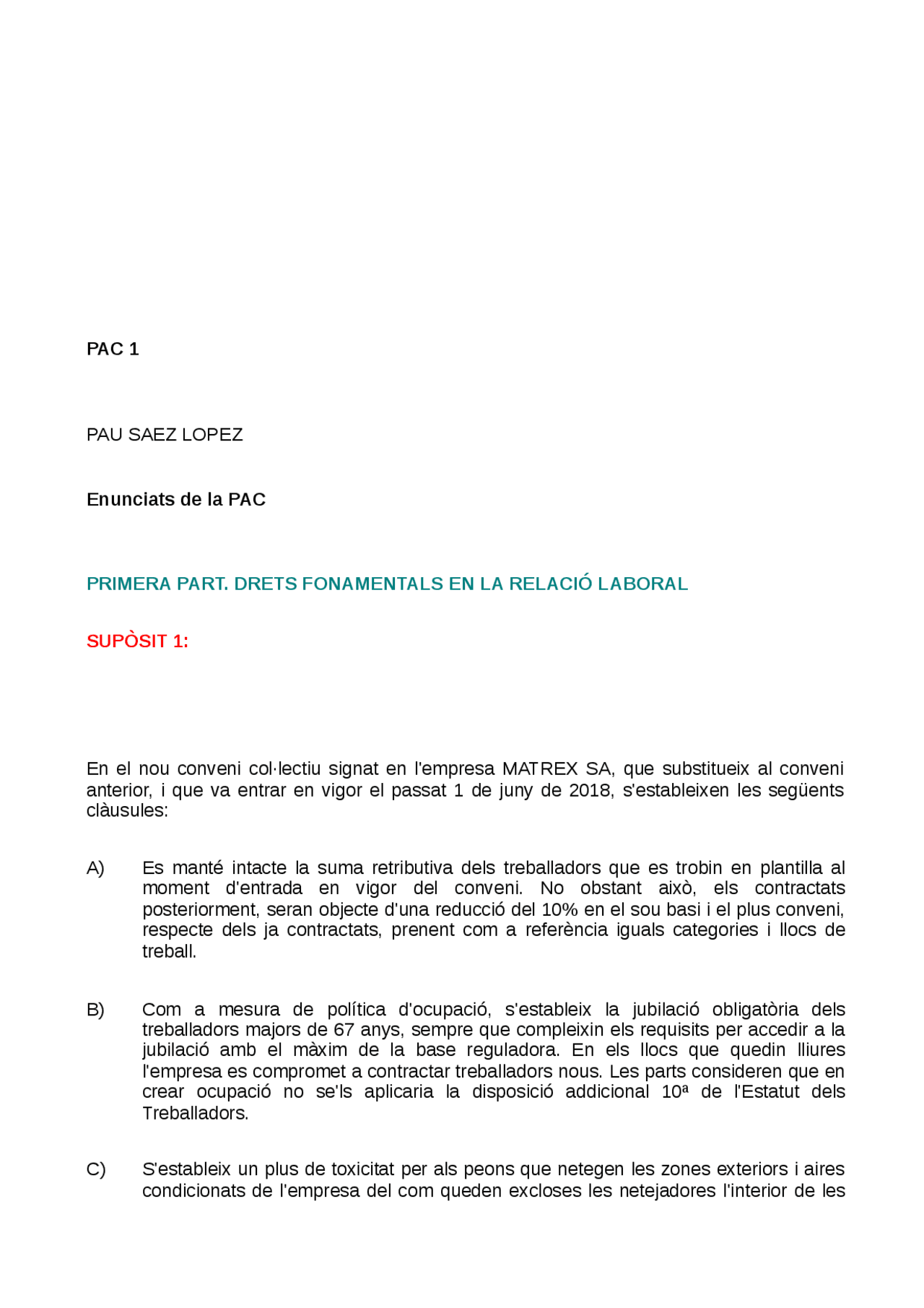 Dret Del Treball Pac 1 Docsity