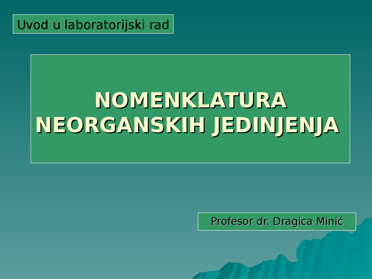 nomenklatura organskih jedinjenja | Slajdovi od Hemija | Docsity