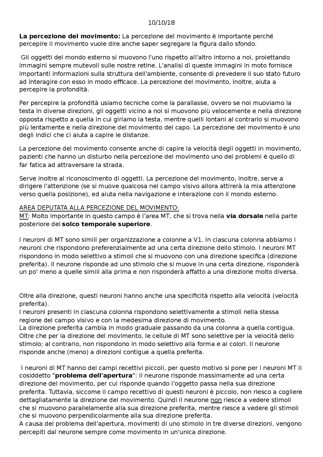 Neuroscienze Cognitive E Sociali Docsity