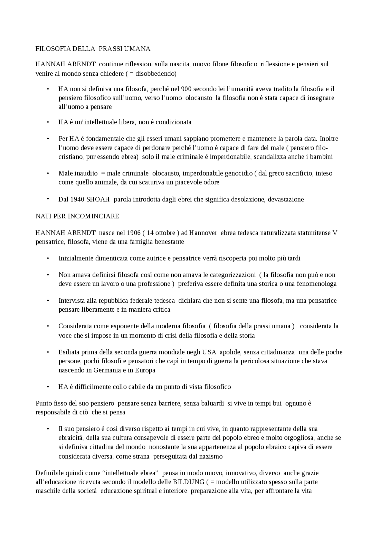 Filosofia Della Prassi Umana Alessandra Papa Docsity