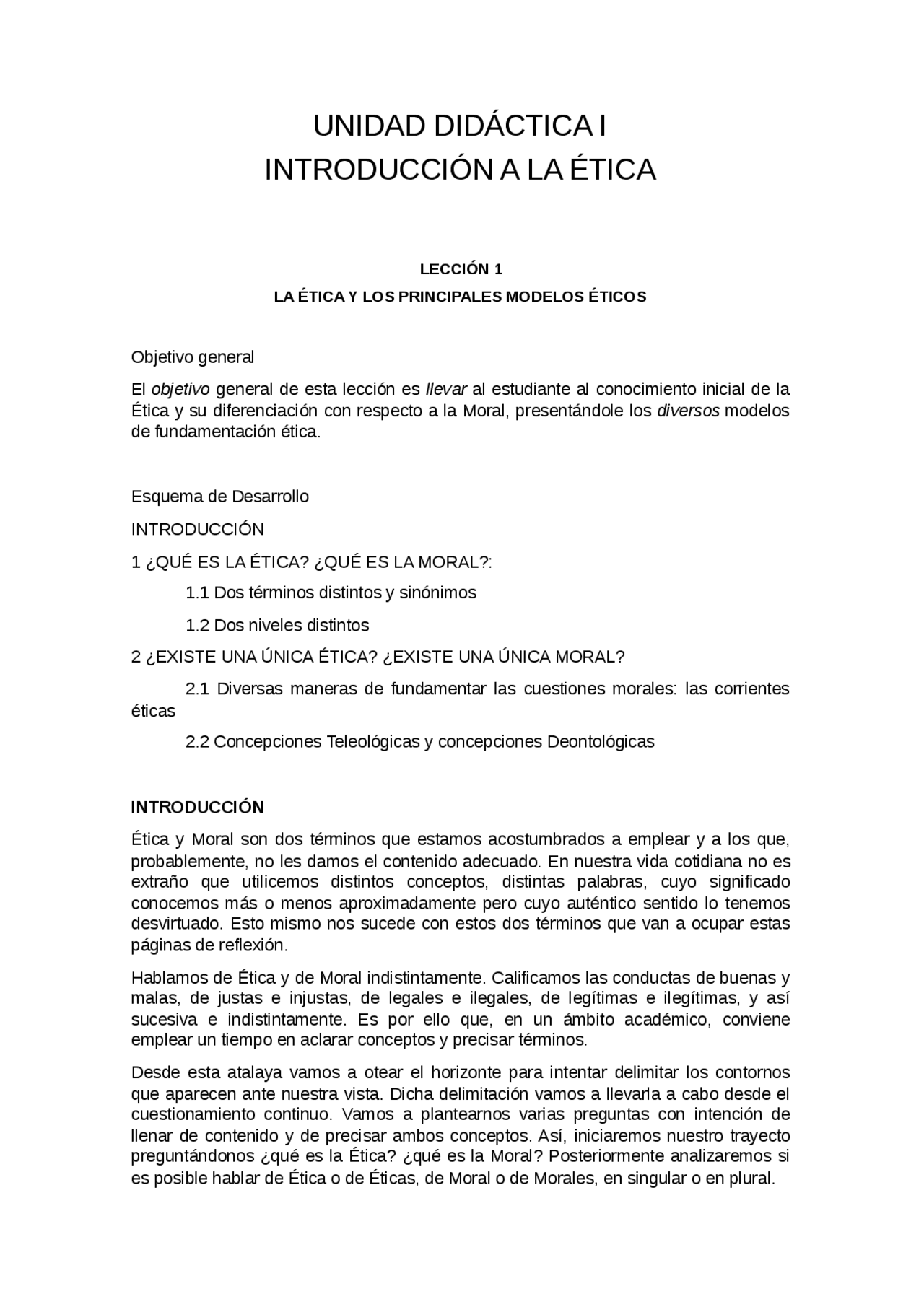 Resumen Tema 1 ética Y Deontología Públicas Notes De Éthique Docsity