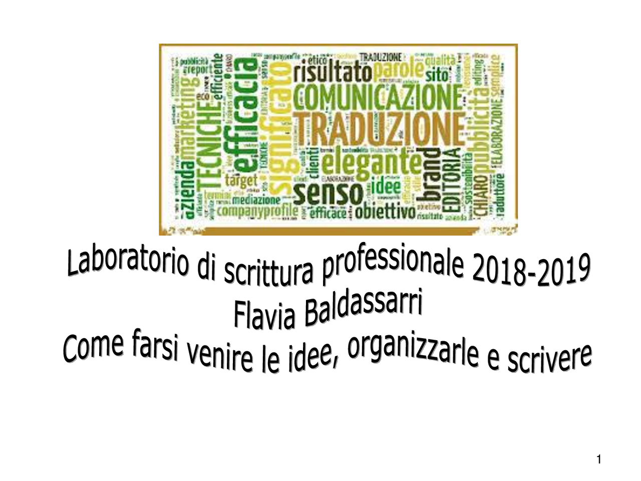 Laboratorio Di Scrittura La Comunicazione Di Massa Docsity
