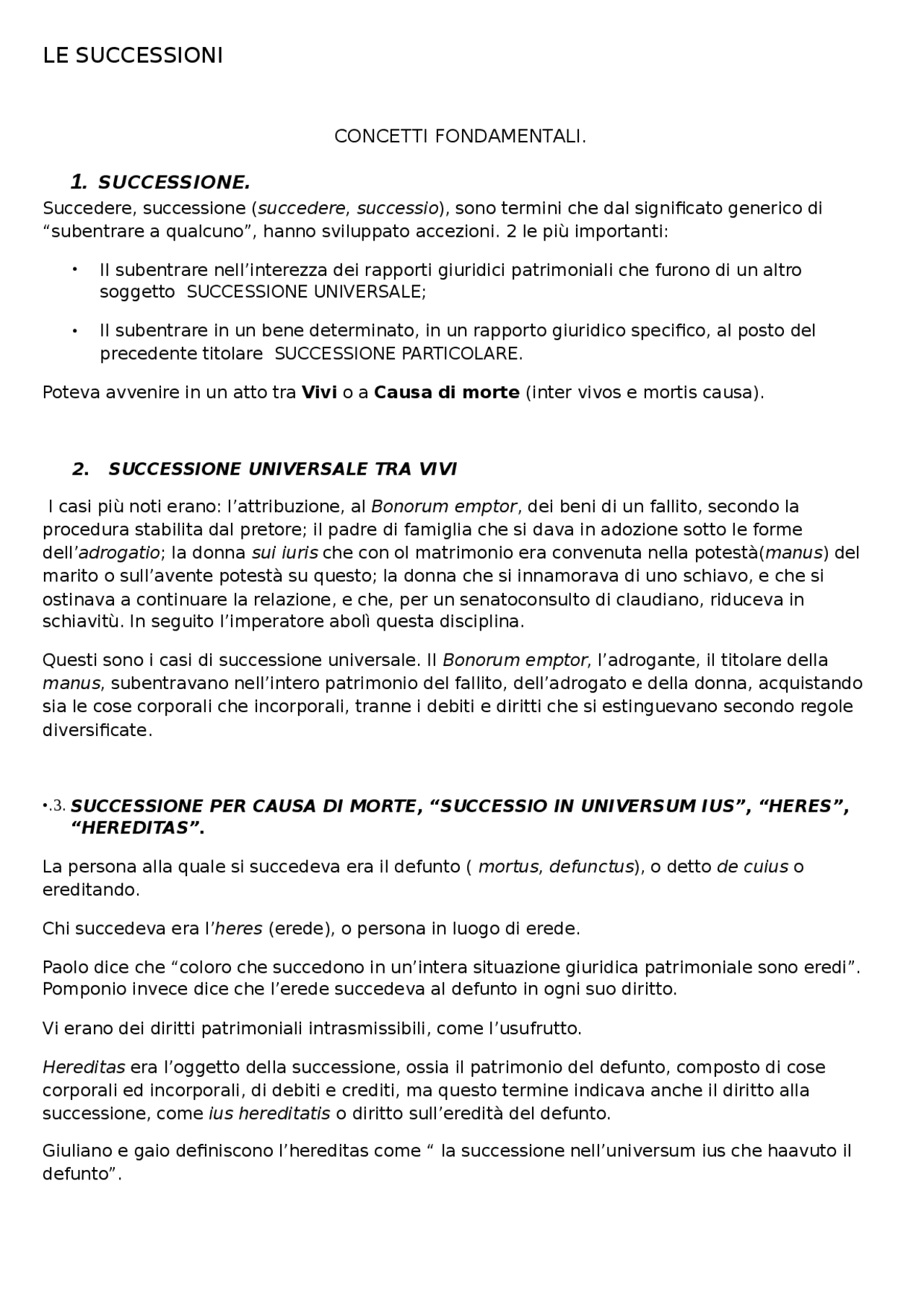 Successioni Riassunto Diritto Privato1 Giurisprudenza Docsity