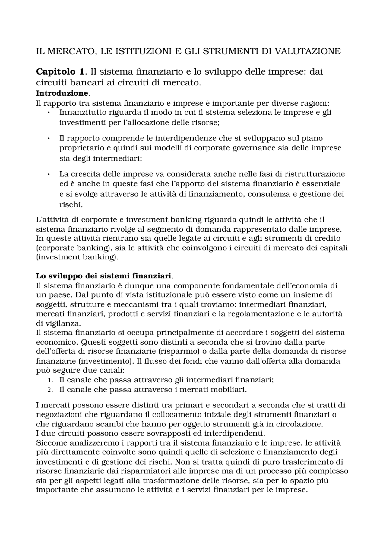 Corporate And Investment Banking Docsity