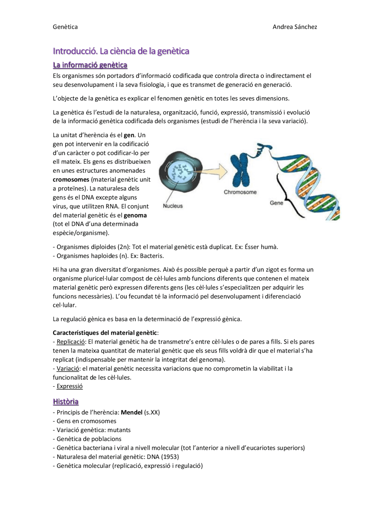 1 Introducció A La Genètica Docsity