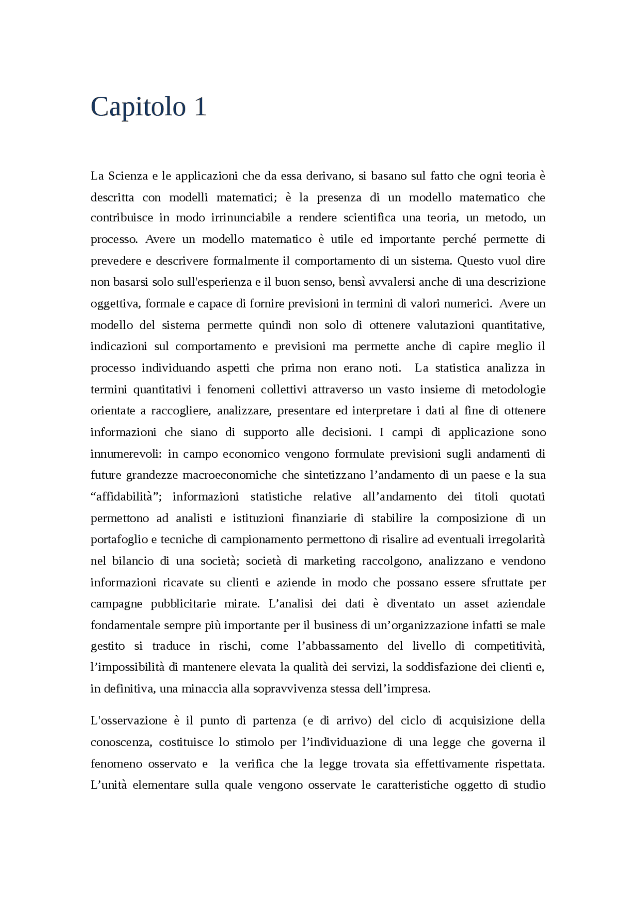 Introduzione Al Modello Di Regressione Docsity