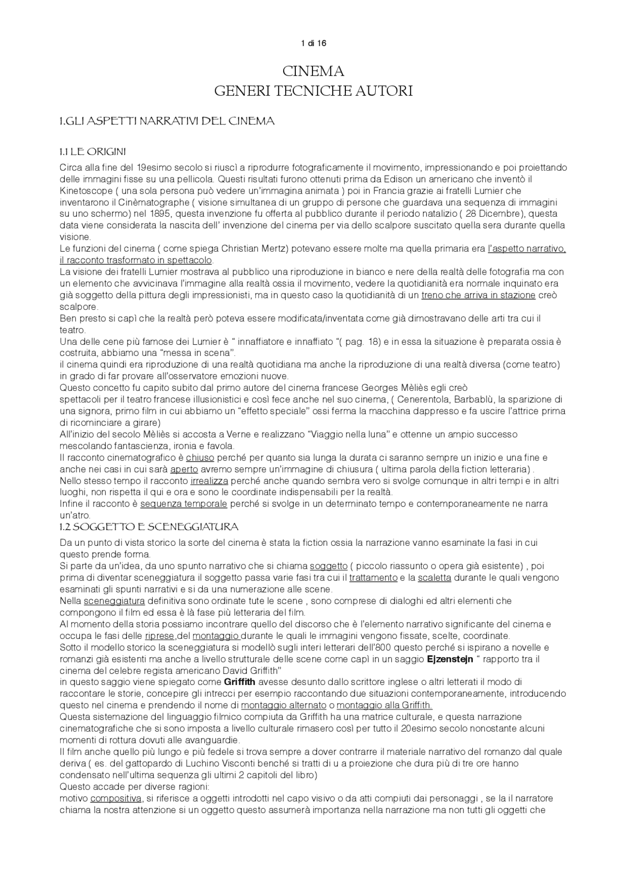 Teorie E Tecniche Del Cinema Libro Cinema Generi Tecniche Autori