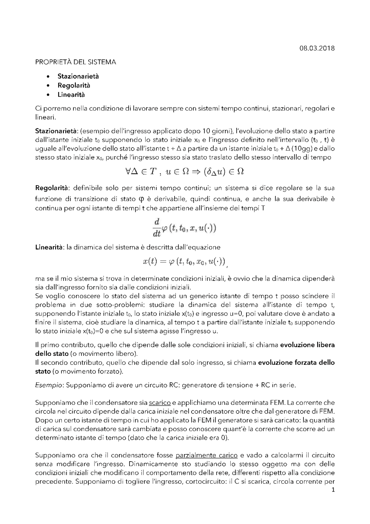 Appunti Di Elementi Di Controlli Automatici Docsity