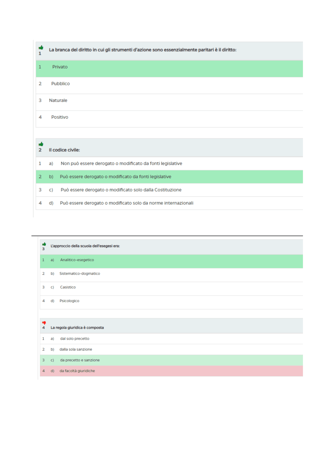 Test Diritto Privato Docsity