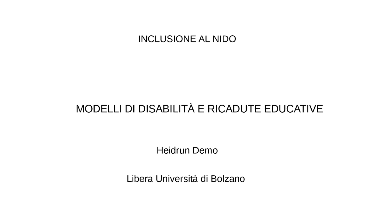 Modelli Di Disabilità Docsity