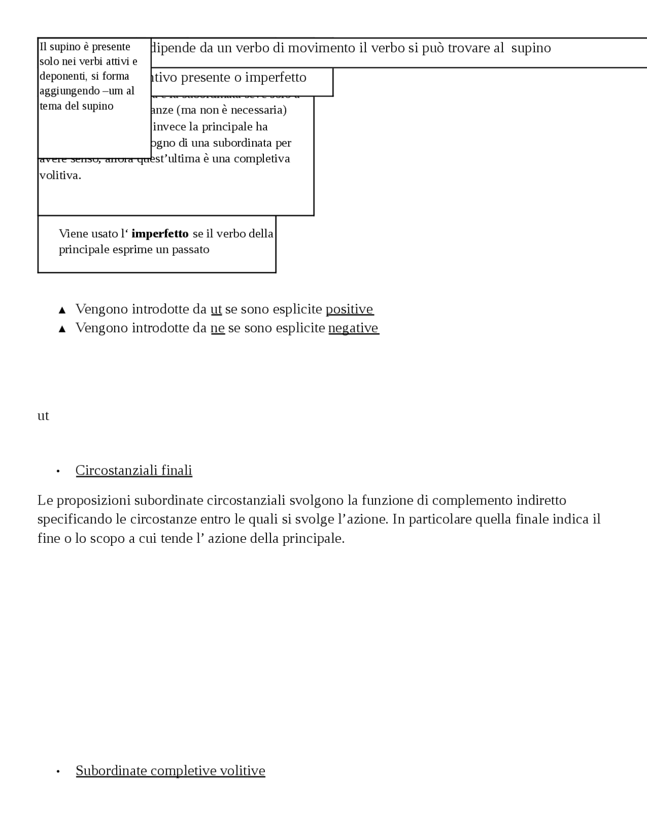Proposizioni subordinate latino - Docsity
