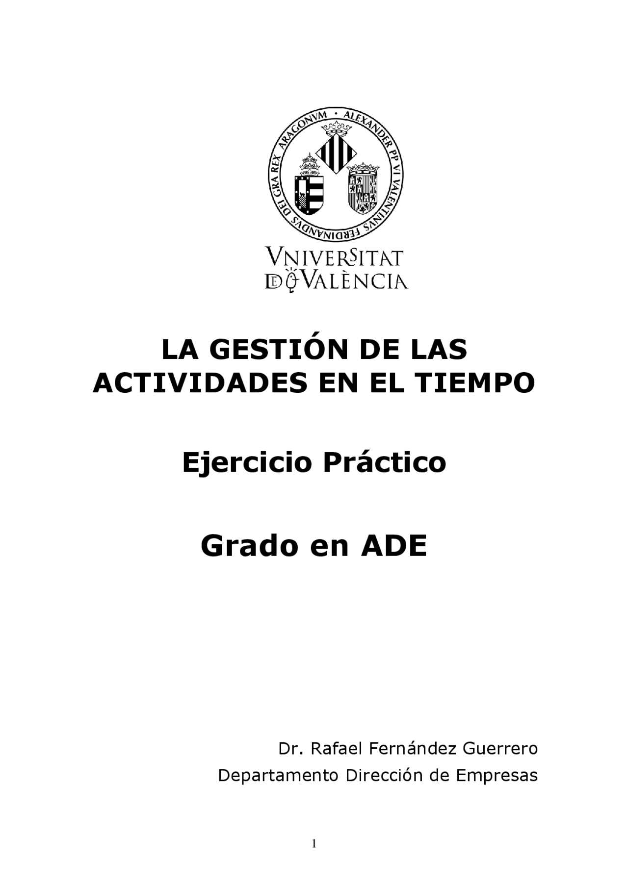 Práctica Gestión del Tiempo - Docsity