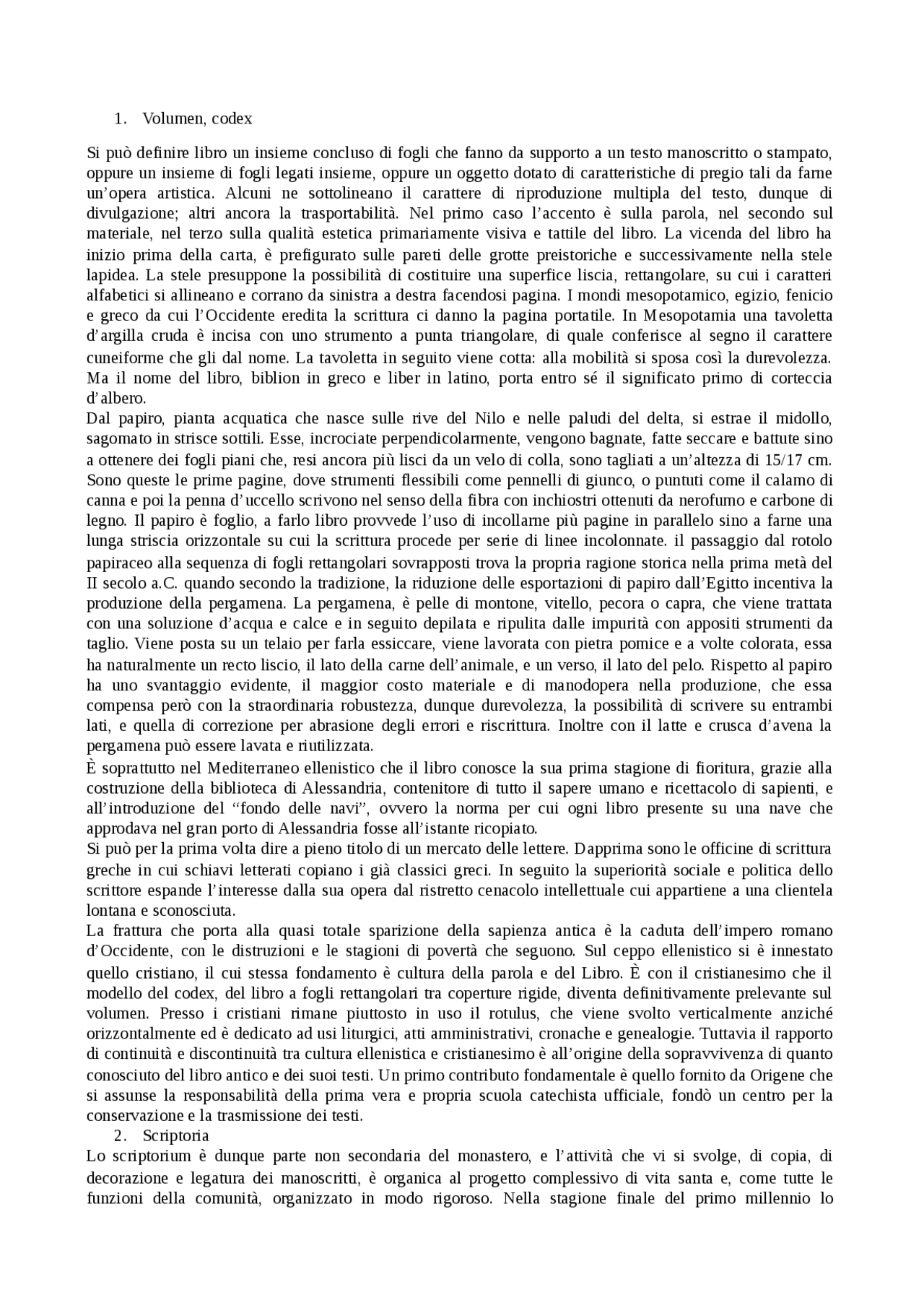 Una Storia Del Libro Docsity