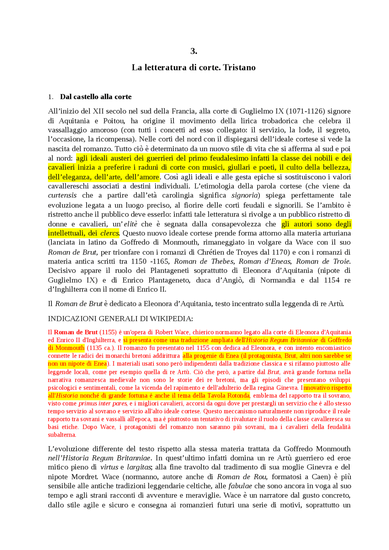 La Letteratura Francese Medievale Docsity
