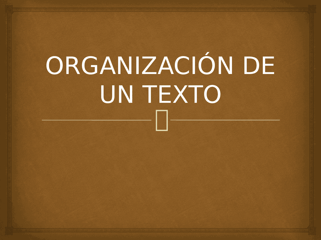 Estructura básica de un texto | Slides de História da Língua | Docsity