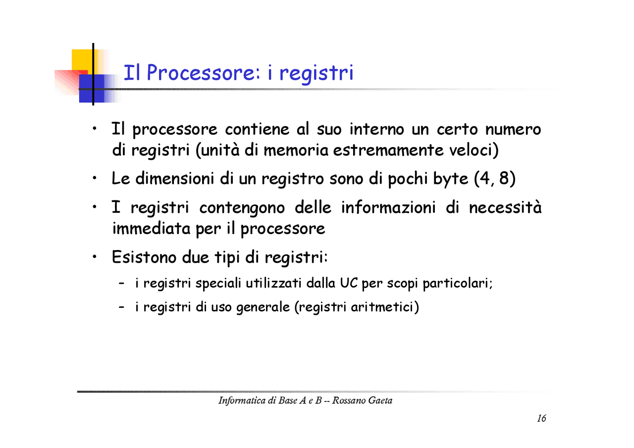 Dispense Di Informatica Docsity