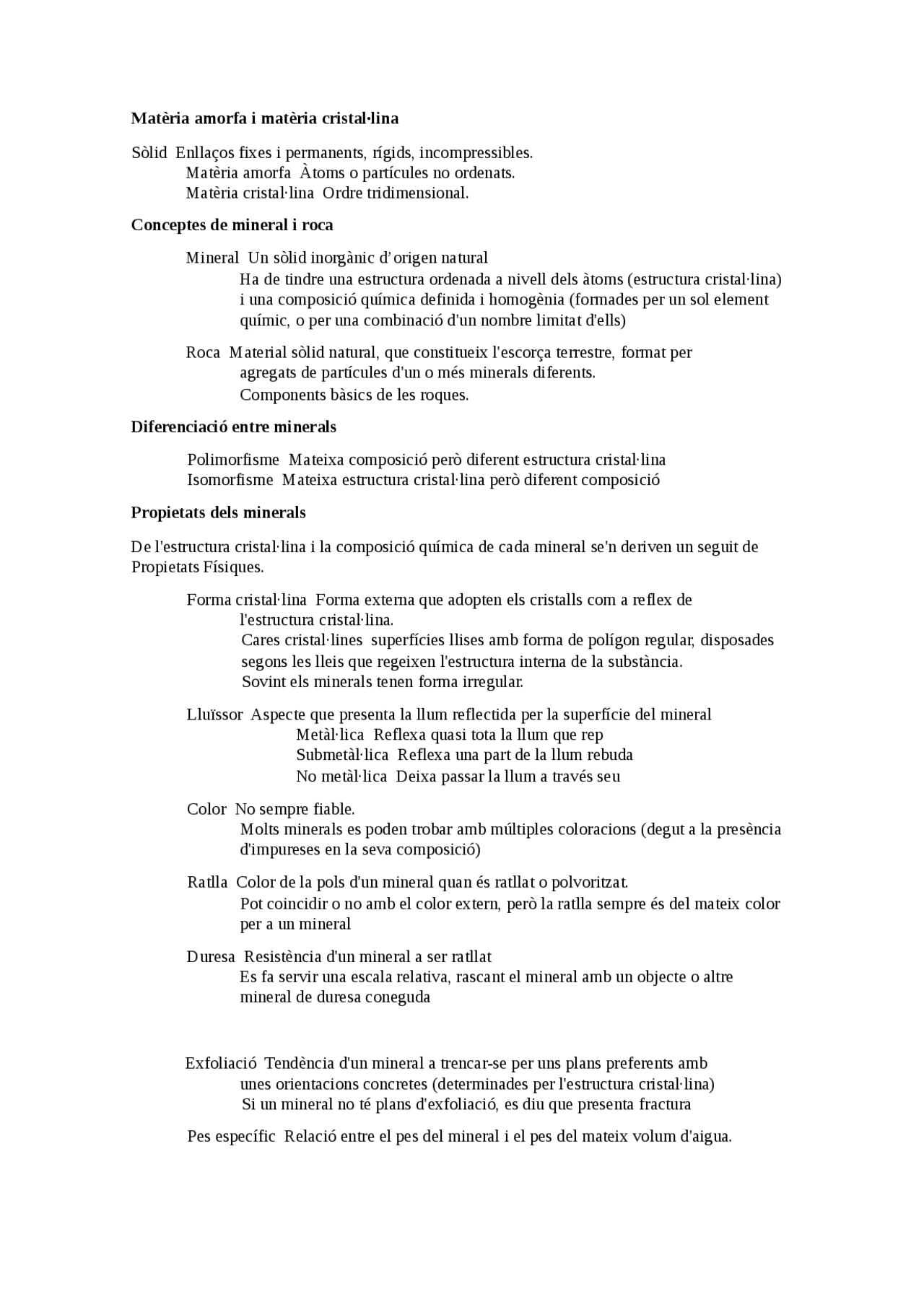 Geologia Geo 8minerals Docsity