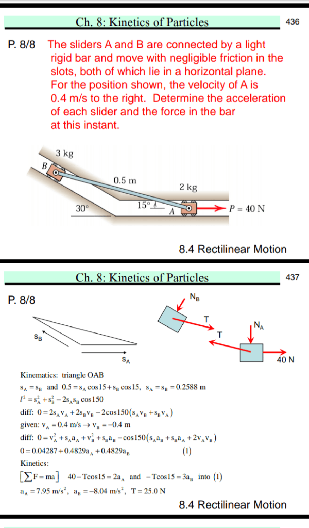 Problem Of Kinetics Docsity