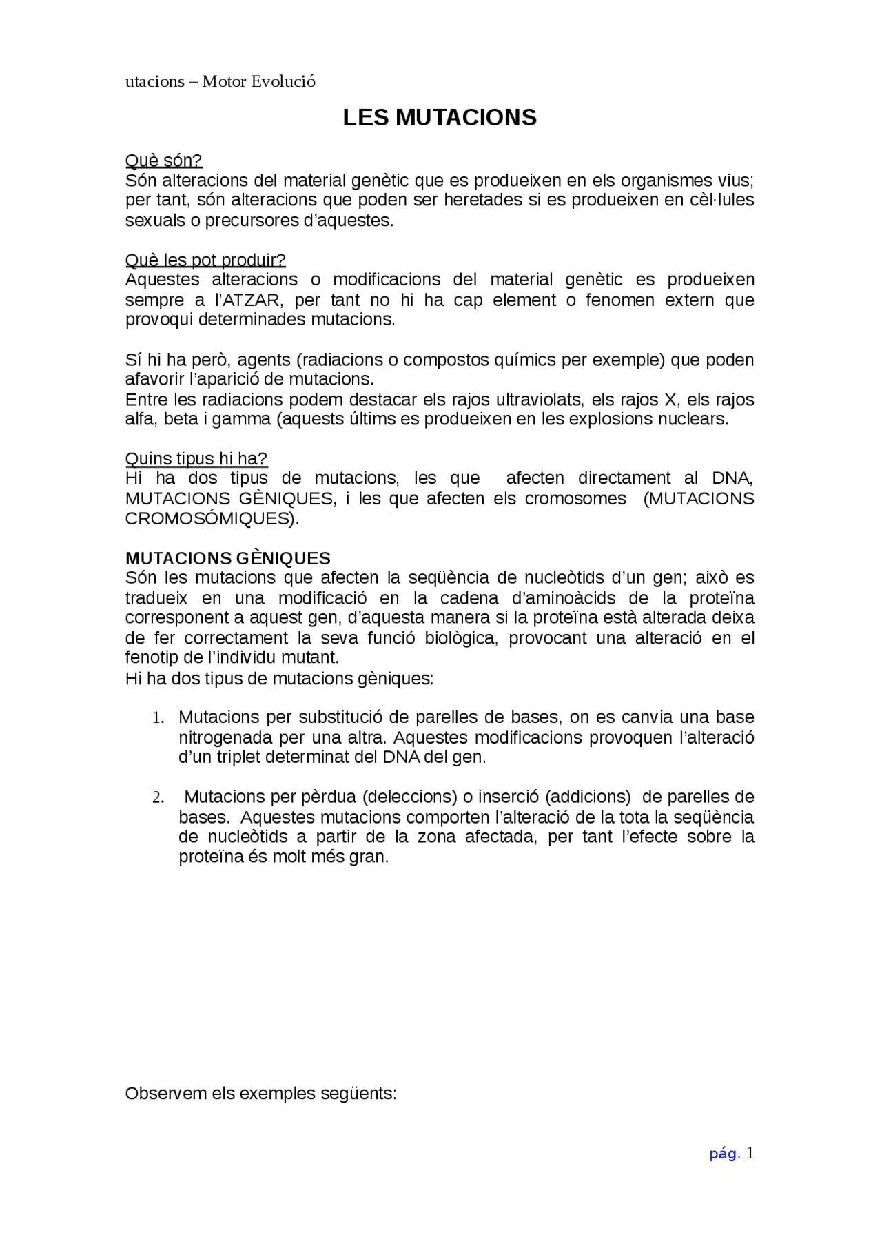 Apunts Muracions 2n Batxillerat Docsity