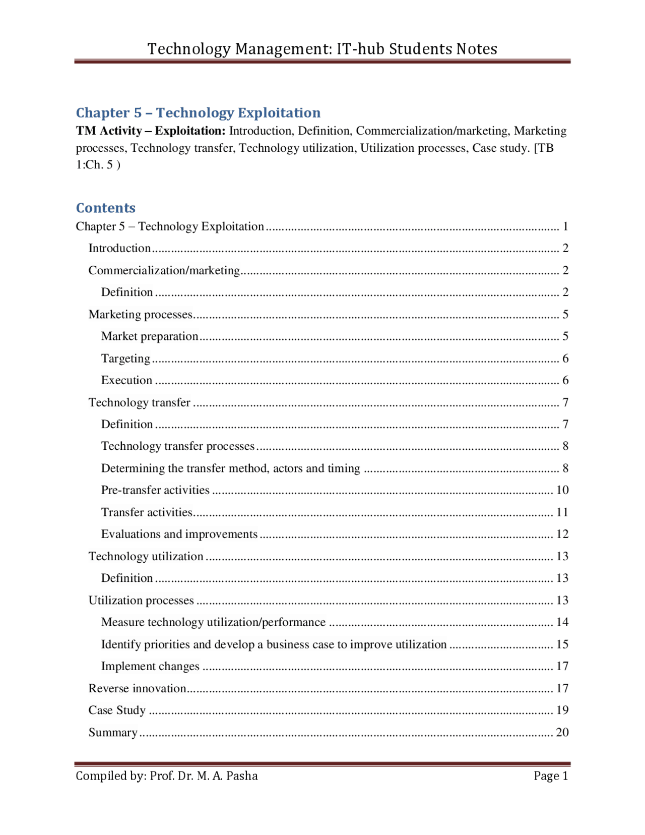 TechnologyExploitation - Docsity