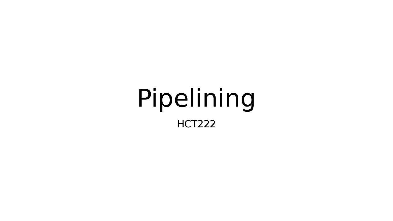 Pipelining In Computer Organisation Docsity