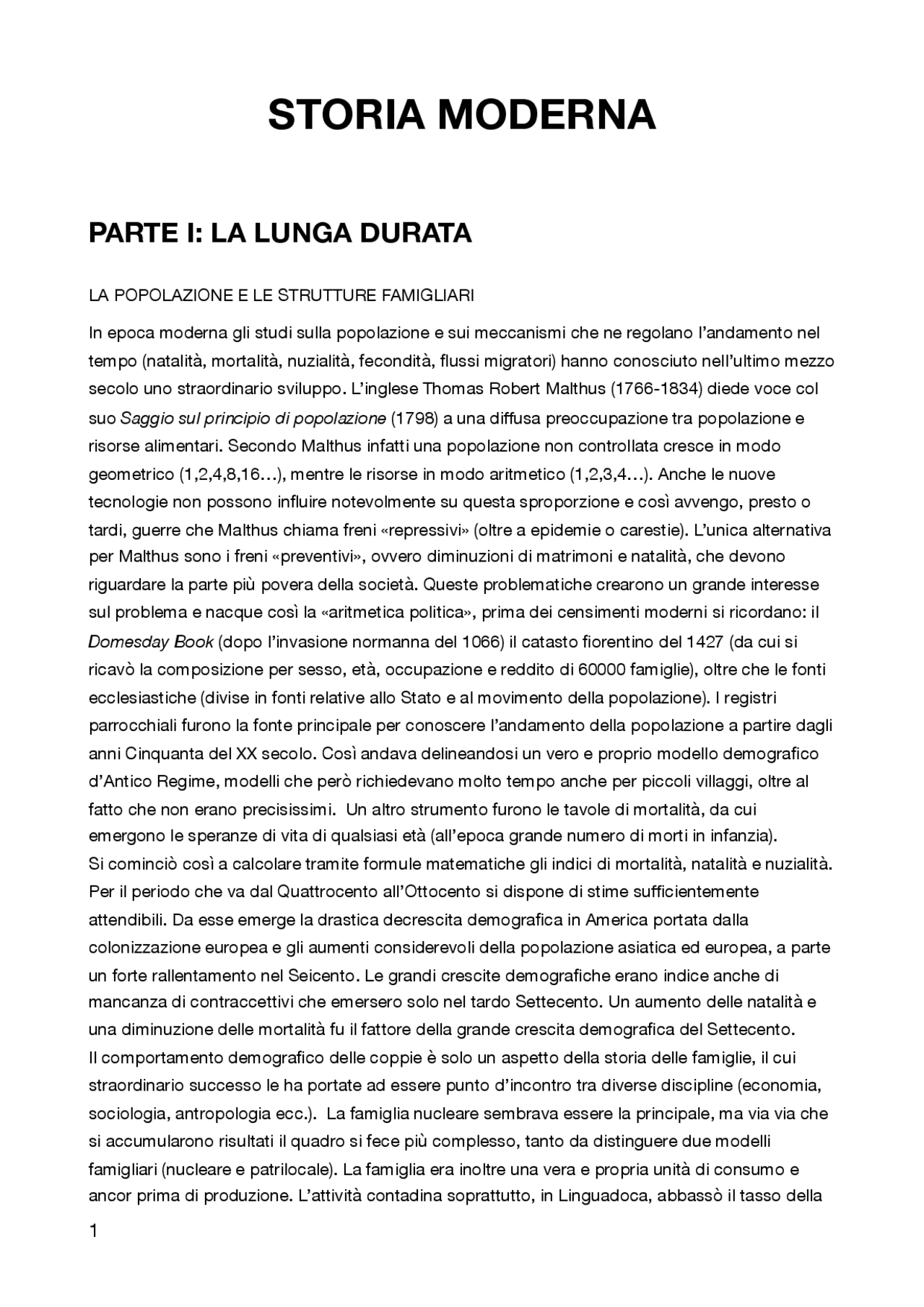 Storia Modern A Riassunto Manuale Carlo Capra Docsity