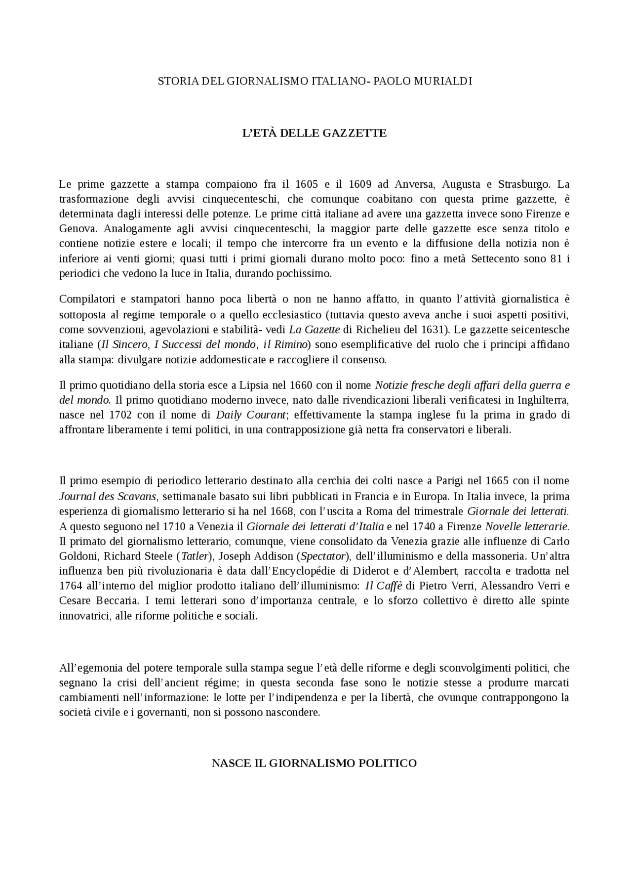 Storia Moderna Carlo Capra Docsity