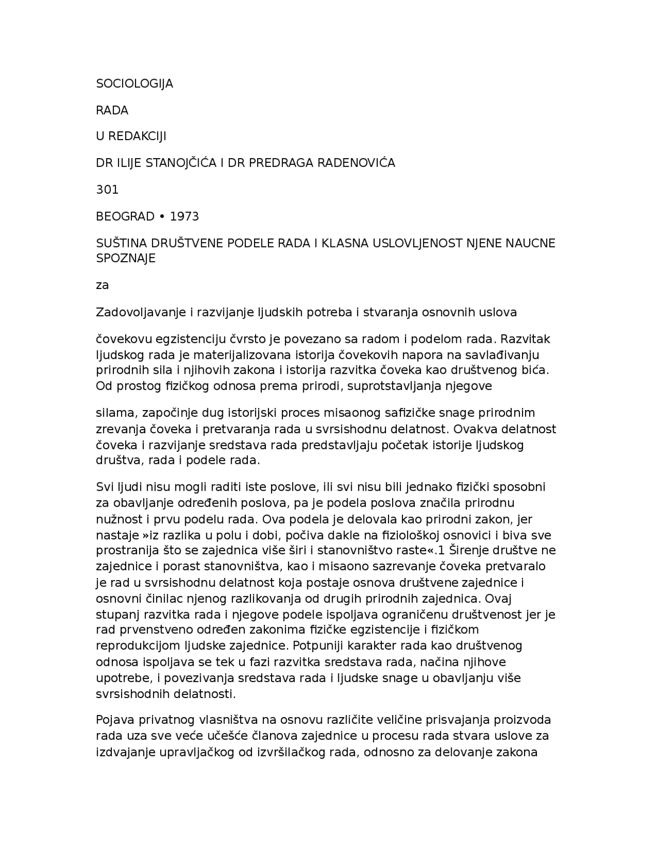 Podela rada kao bazični princip rada i proizvodnje | Vodiči, Projekti, Istraživanja' predlog ...
