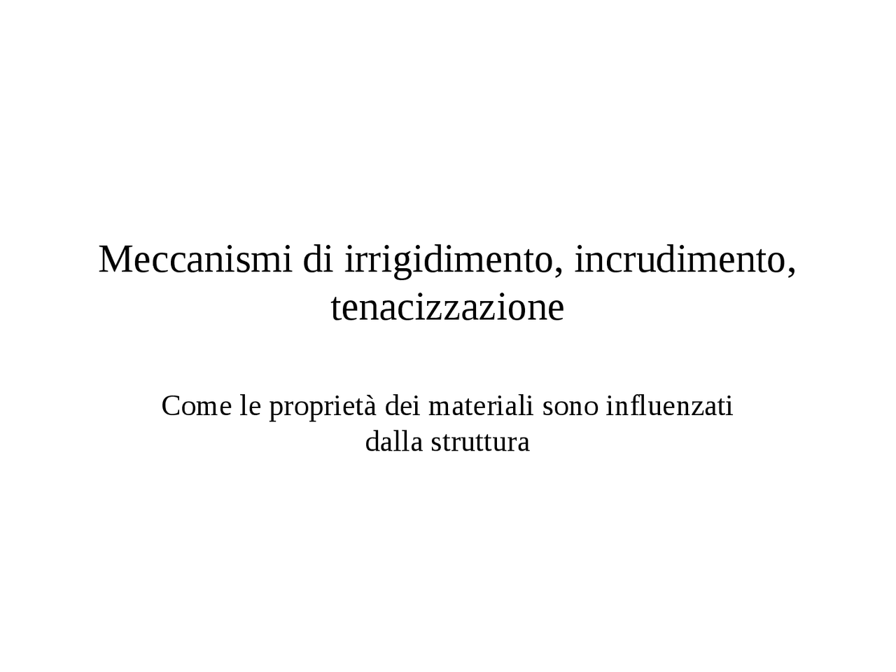 Scienza E Tecnologia Dei Materiali Docsity