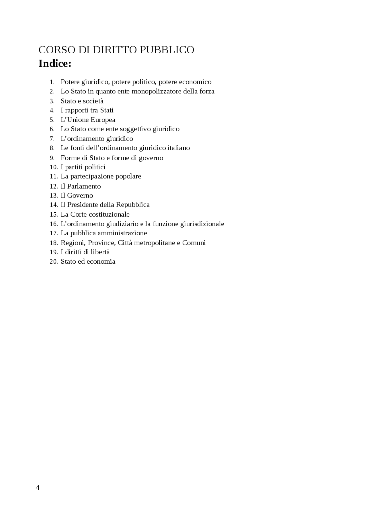 Corso Di Diritto Pubblico Ultima Edizione Rescigno Docsity