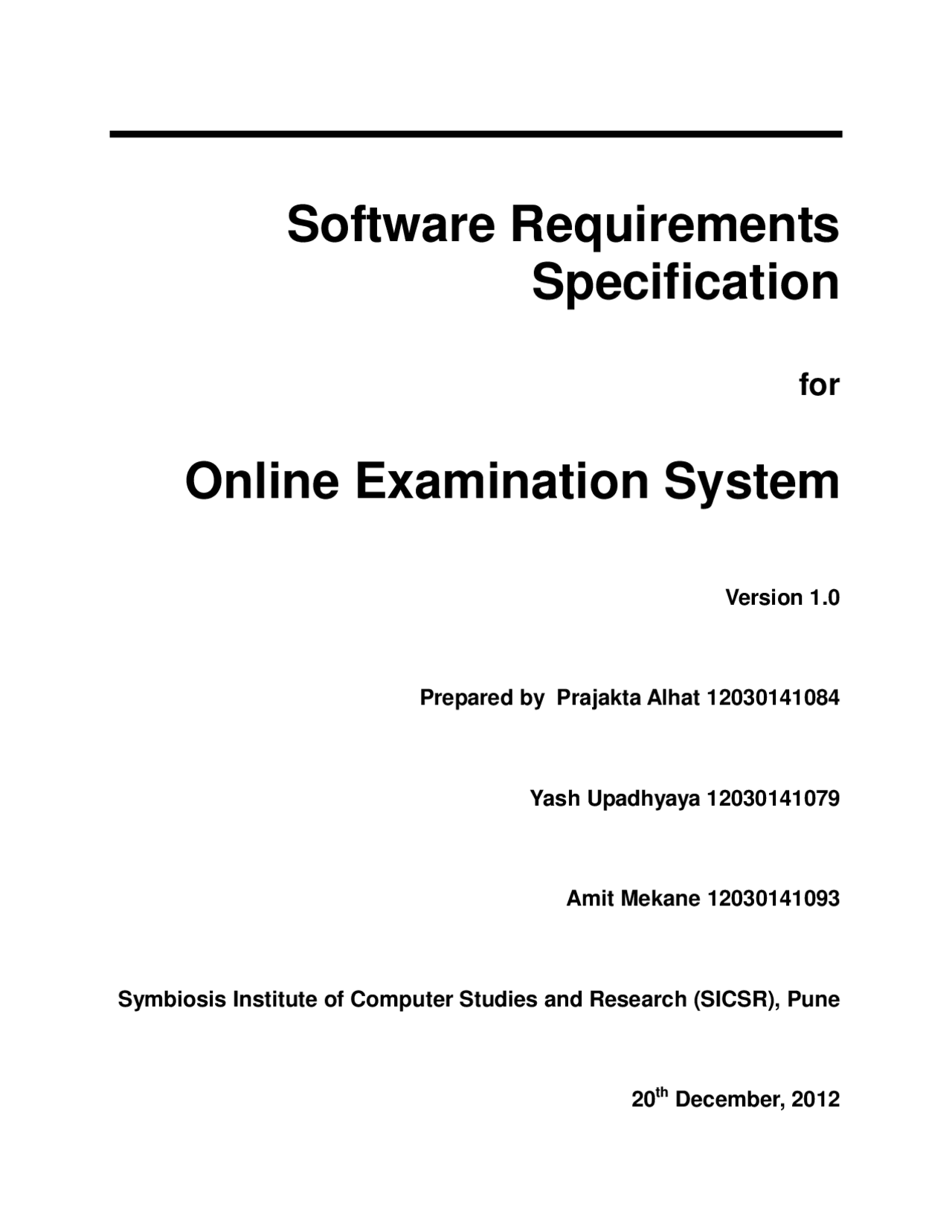 Online Examination System Docsity
