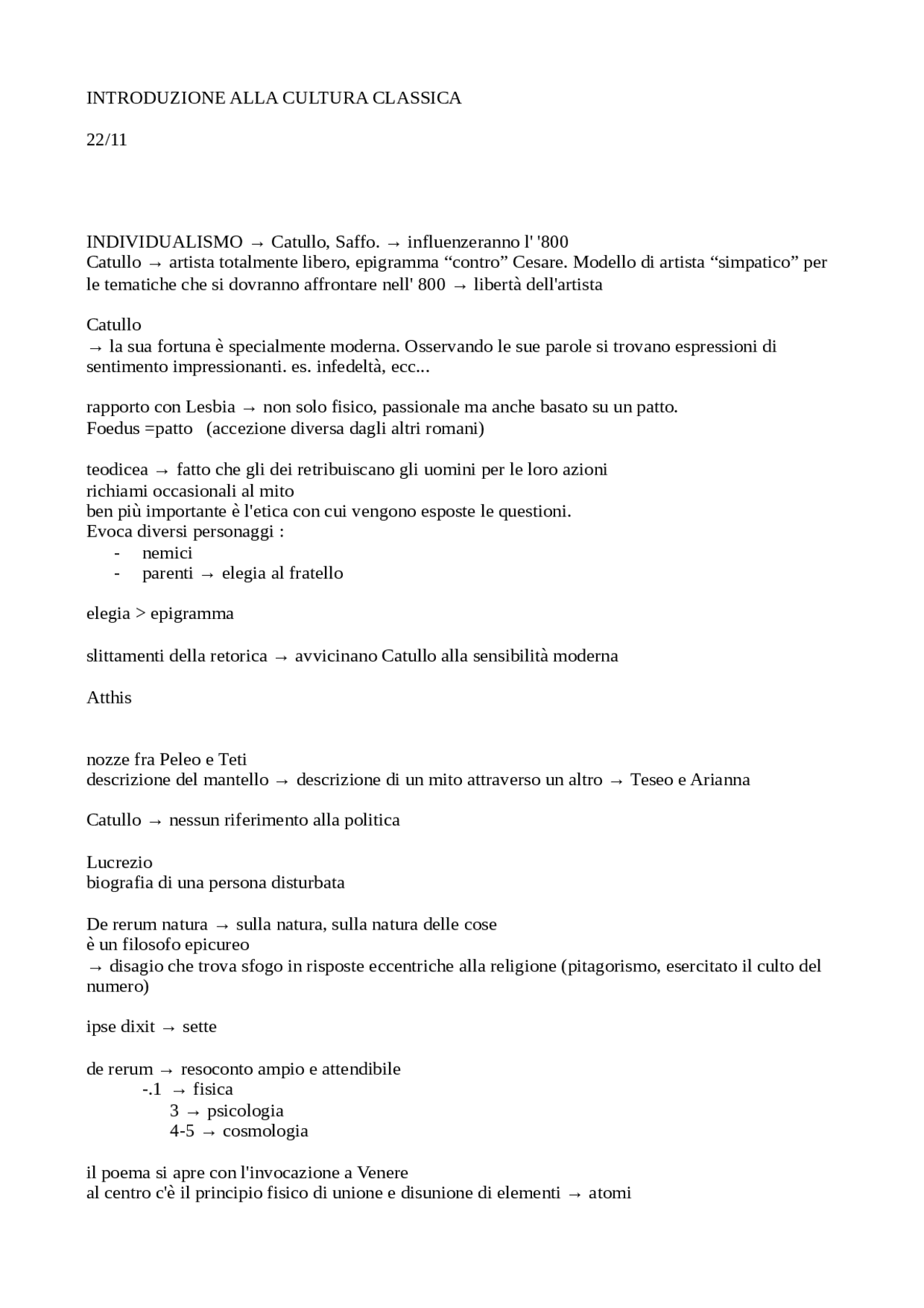 Cultura Classica Ii 7 Docsity