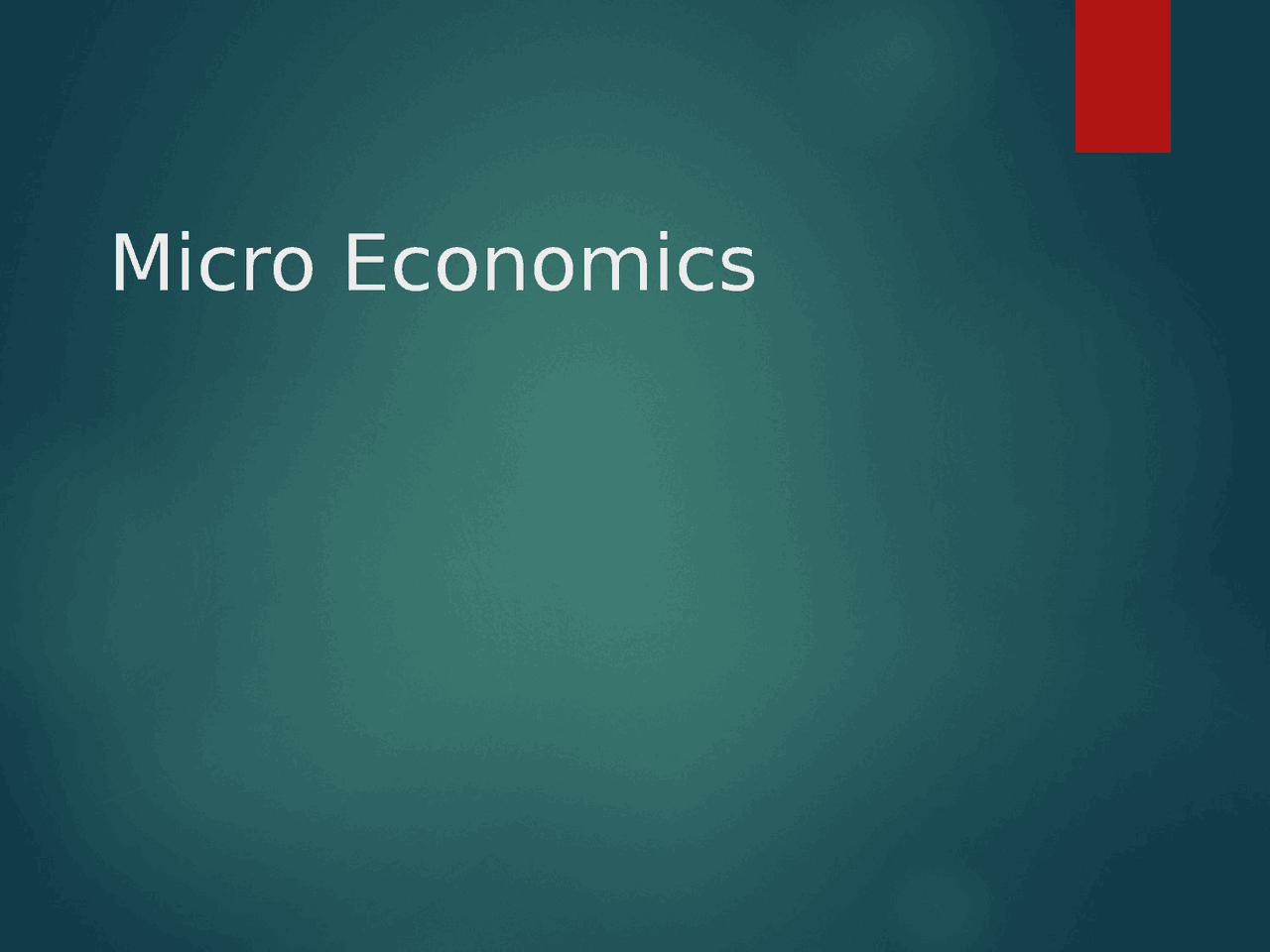 Economics Lecture Notes Slides Docsity