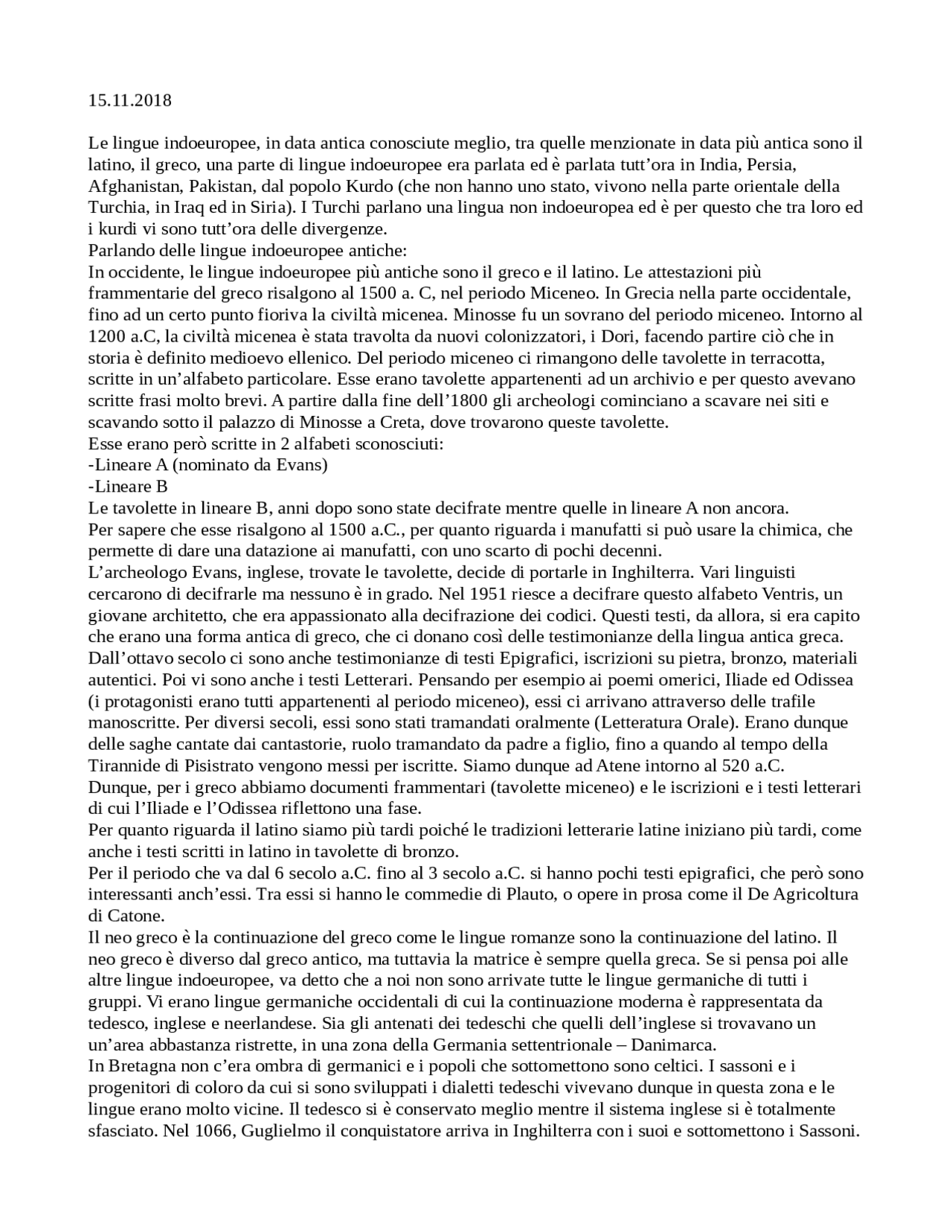 Linguistica Generale Glottologia Docsity