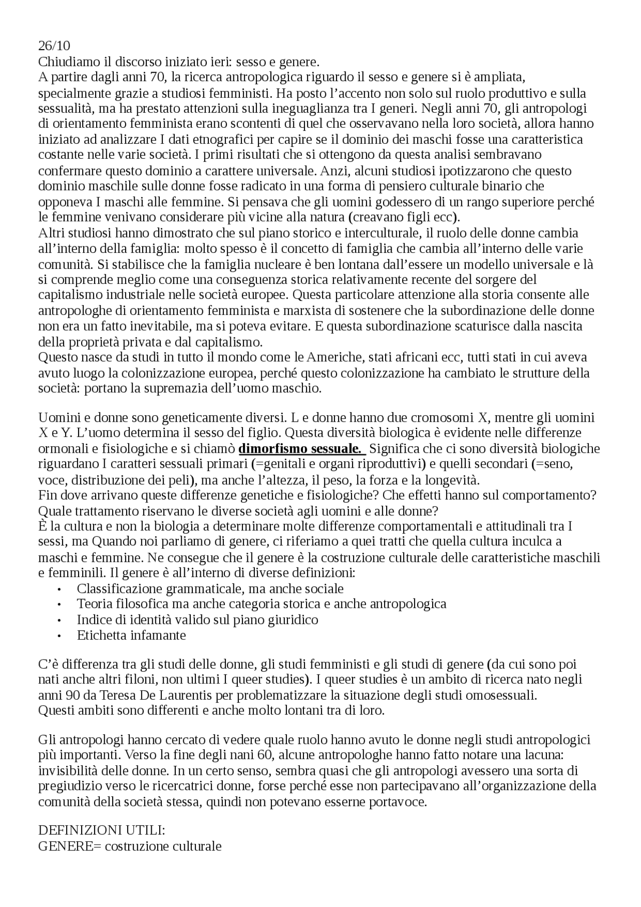 Appunti Di Antropologia Appunti Di Antropologia Culturale Docsity