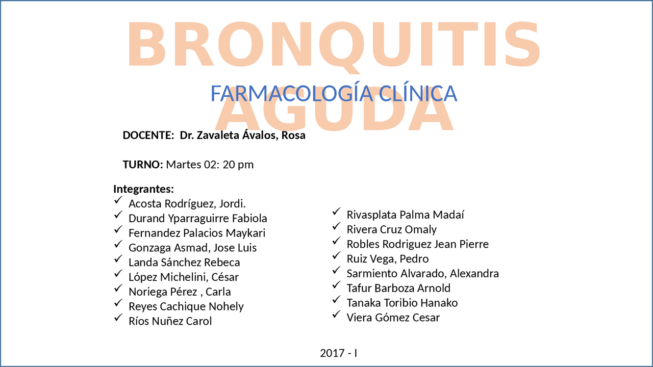 Bronquitis aguda con tratamiento basado farmacologia clinica en ...